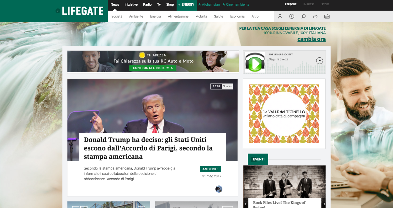 LifeGate punta su UpStory per la pubblicità Native